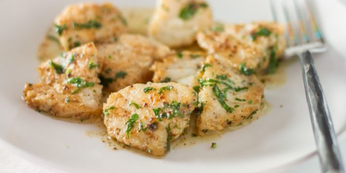 White Garlic Lemon Monkfish Medallions | Surf and Turf Food Company
