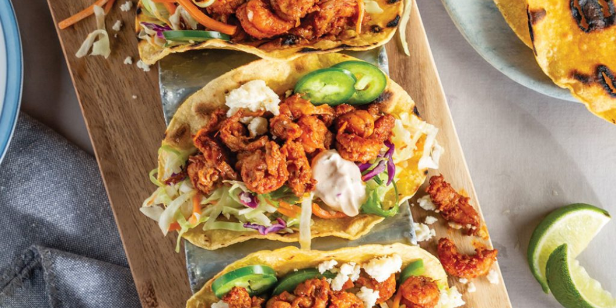Spicy Crawfish Mole Tacos | Surf and Turf Food Company